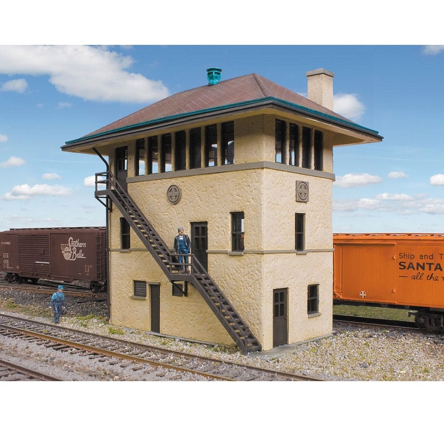 Walthers 933-2983 HO Santa Fe Interlocking Tower Kit | The Train Shoppe @ Gardner Village
